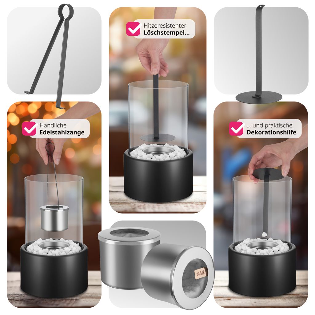 Bioethanol-Tischkamin Damine, hitzefest, 2 | Kaufland.de