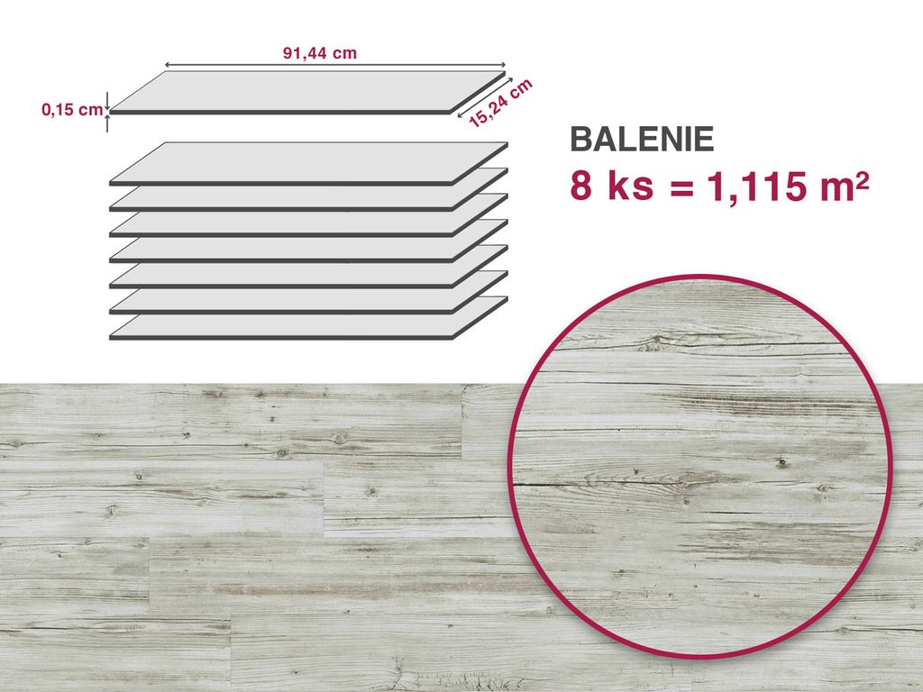 PVC podlaha PINE BARCELONA - Samolepicí | Kaufland.cz
