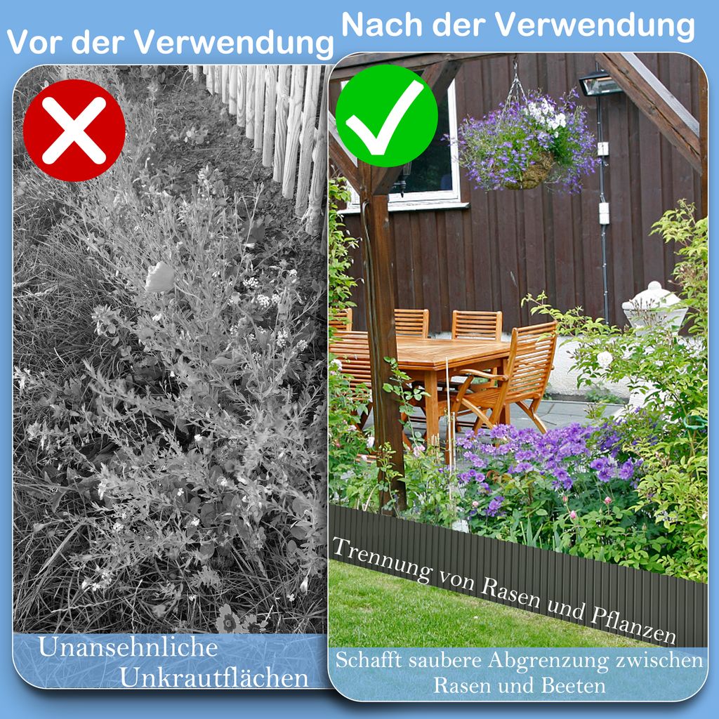 LZQ Kovové obruby trávníku 5m, 500x15cm | Kaufland.cz