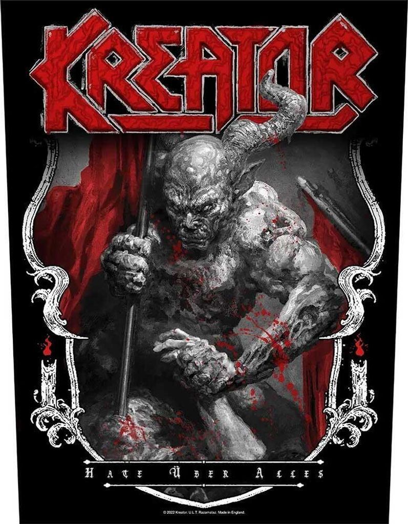 Kreator - Patch "Hate Uber Alles" RO11435 (Einheitsgröße)