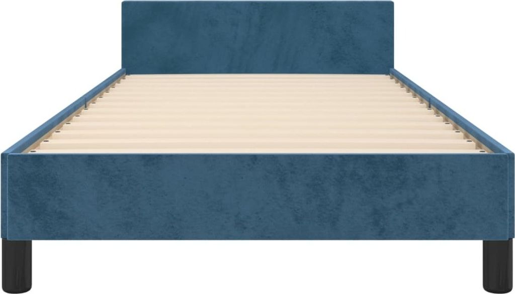 vidaXL Rám postele bez matraca tmavomodrý | Kaufland.sk