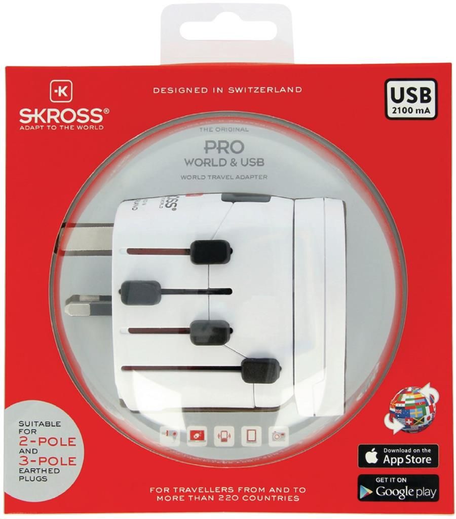 SKROSS Reiseadapter PRO World & USB 1,302535 | Kaufland.sk