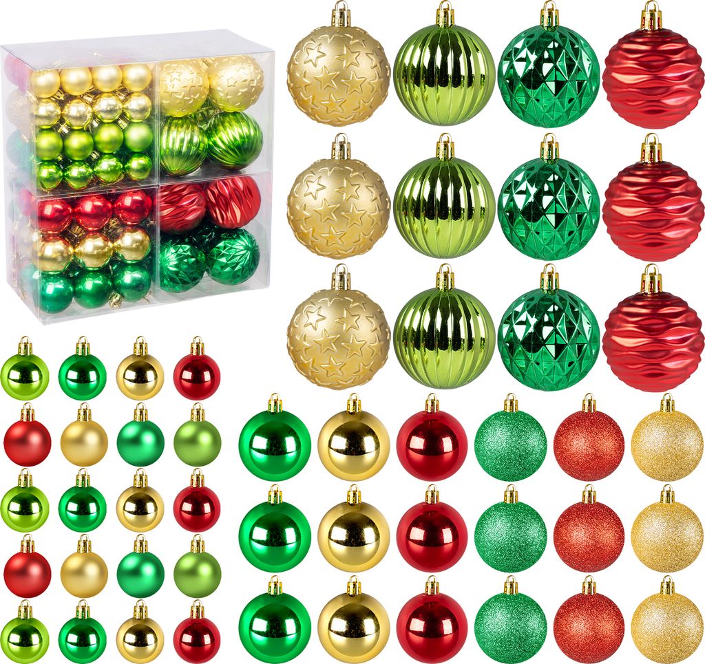 Weihnachtskugeln Set Kunststoff