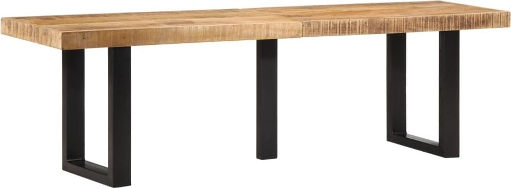 Möbel Bank 160 cm Raues Mangoholz und Stahl - | Kaufland.de