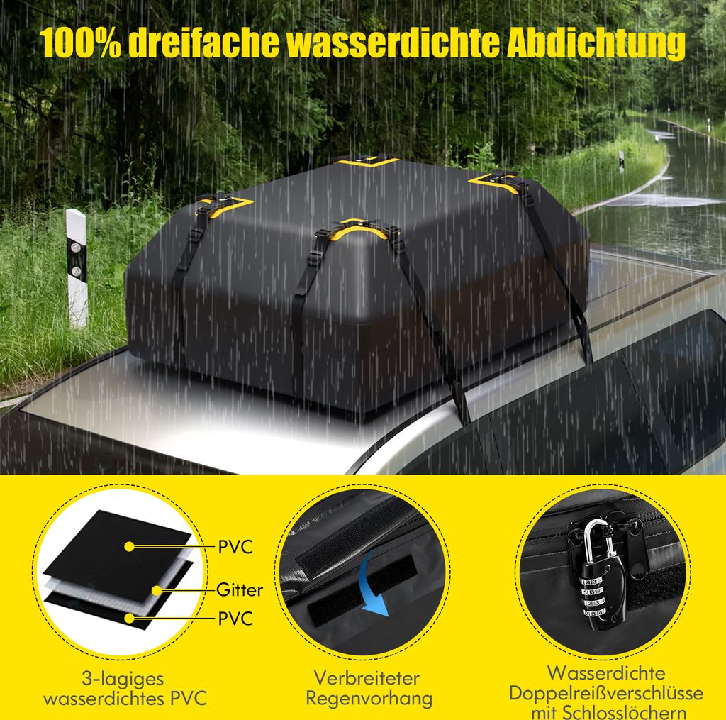 COSTWAY 400L Dachbox für Auto, Dachkoffer | Kaufland.de