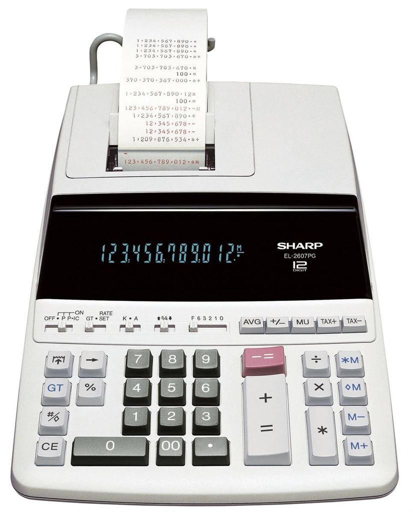 SHARP druckender Tischrechner EL 2607 PG GYSE | Kaufland.de