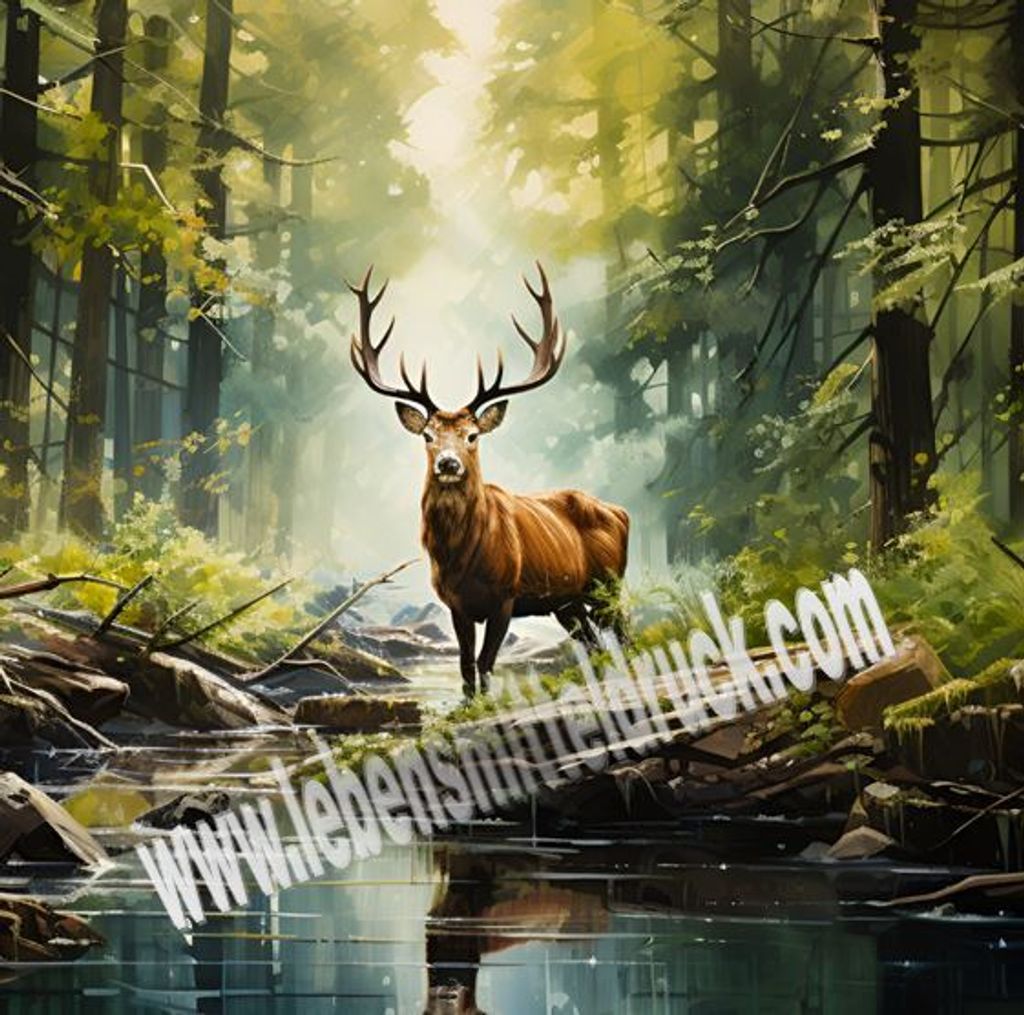 Hirsch Jagd Wald Natur - Tortenband essbar | Kaufland.de