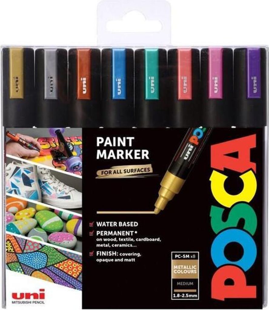 POSCA unikátní popisovač PC-5M sada 2,5 mm 8 | Kaufland.cz