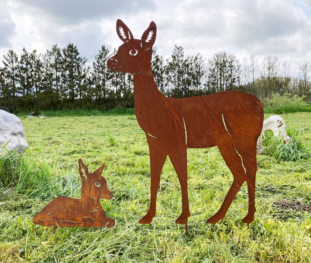 3er Set Hirsch Familie 117cm zum Stecken Reh | Kaufland.de