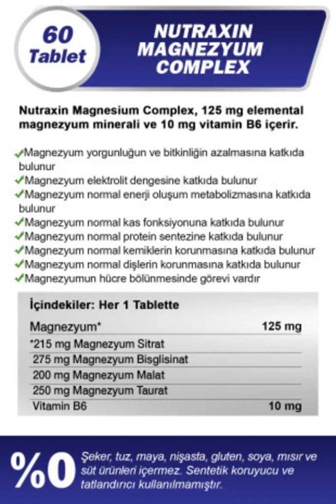 MNZ-Magnesium complex 60 tablet 125 mg - | Kaufland.cz