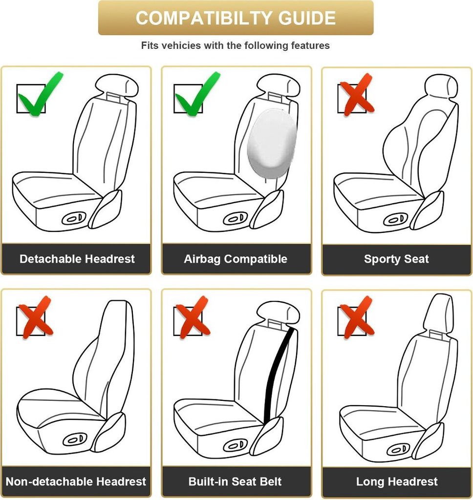 Eluto Auto Sitzbezüge Set, 5 Sitze Universal | Kaufland.de