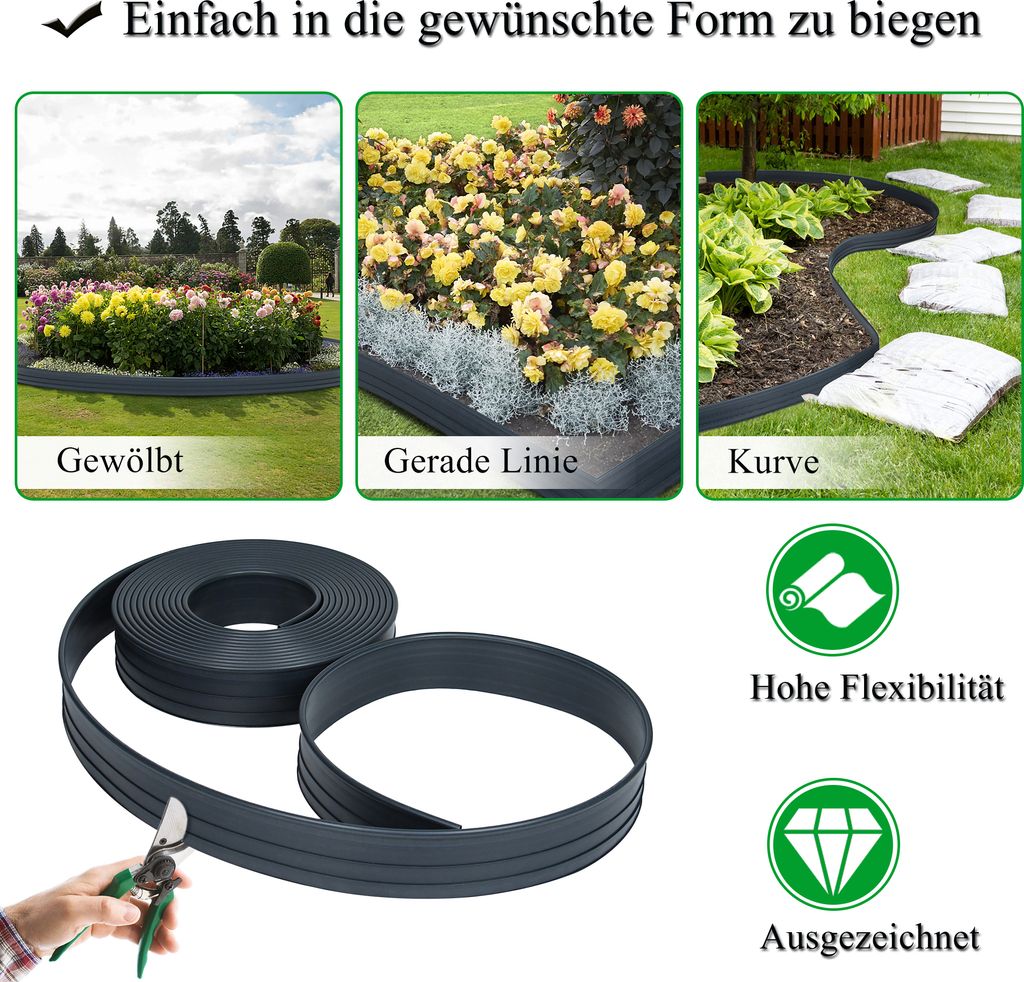 LZQ Plastové obruby trávnika 15 m Plastové | Kaufland.sk