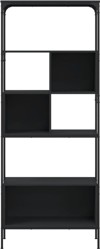 vidaXL Knihovna 5 polic Černá 76x33x188,5 cm | Kaufland.cz