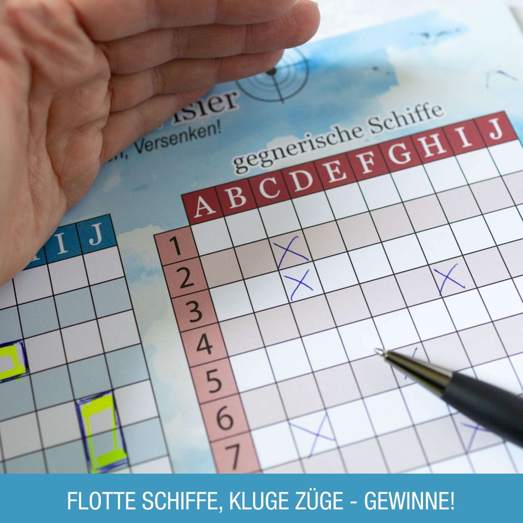Schiffe versenken Spiel - A4 Block mit 50 | Kaufland.de