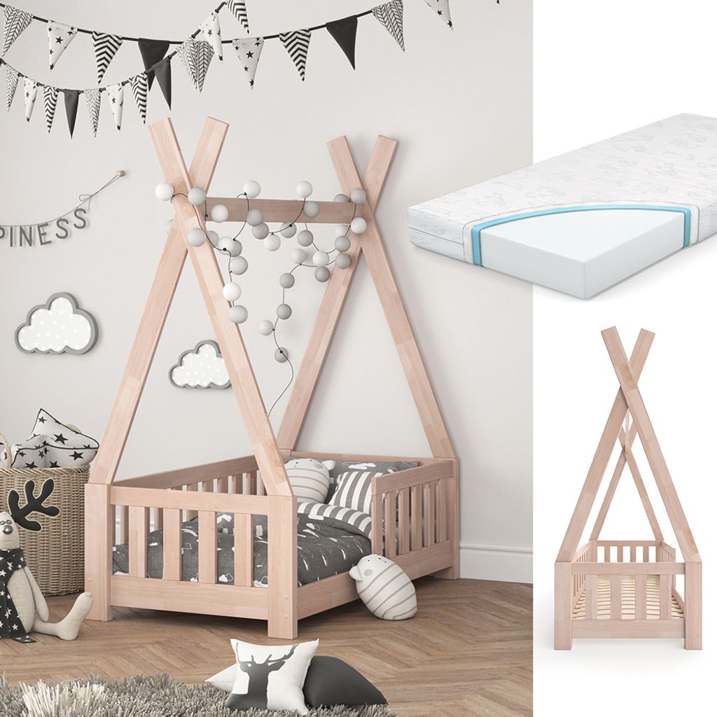 Vitalispa Tipi bed Tipi, 70x140 cm with fence | Kaufland.sk