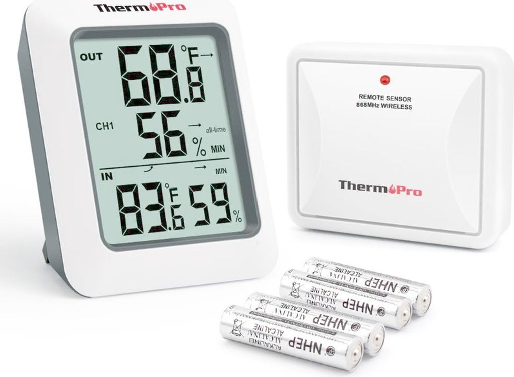 Teplomer ThermoPro TP-60C s externým senzorom, bezdrôtový,