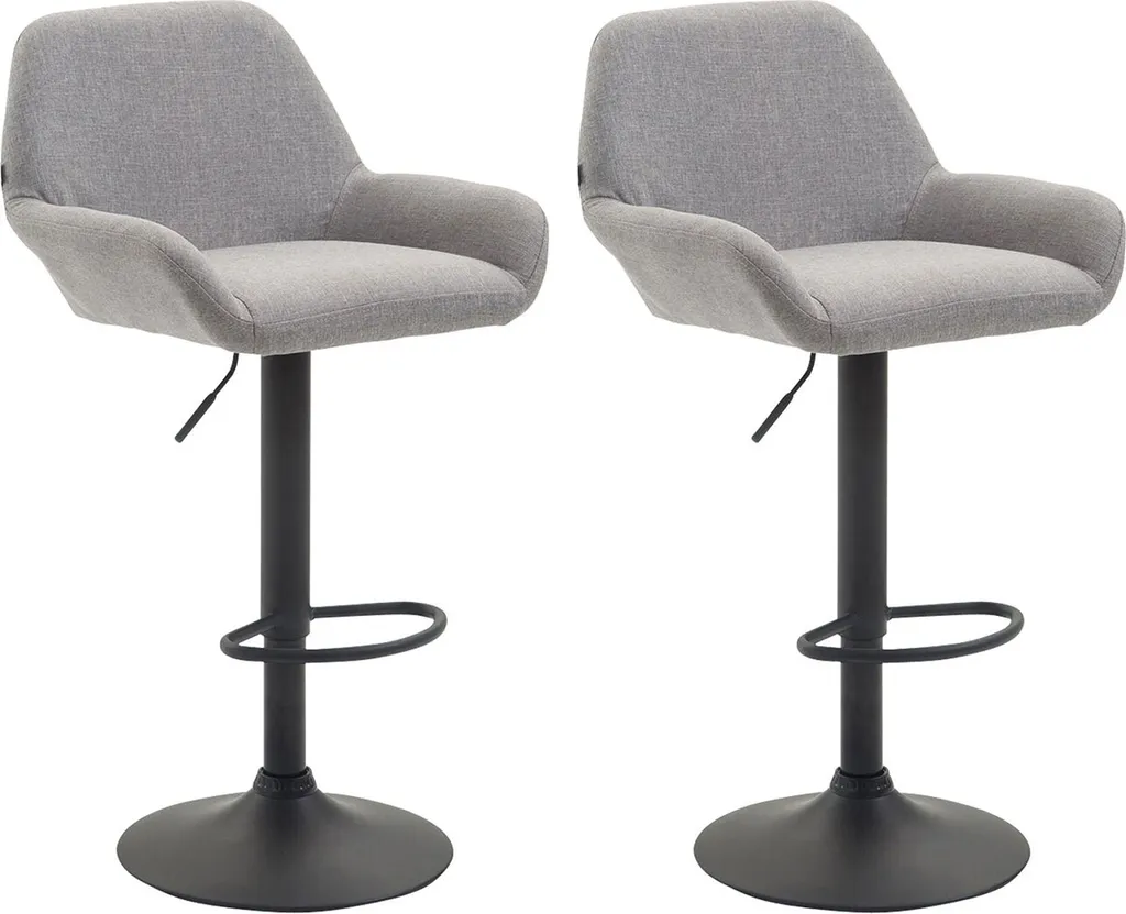 CLP 2er Set Barhocker Braga Stoff drehbar und | Kaufland.de