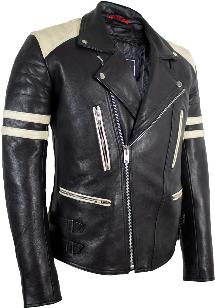 Lederjacke Herren Old School
