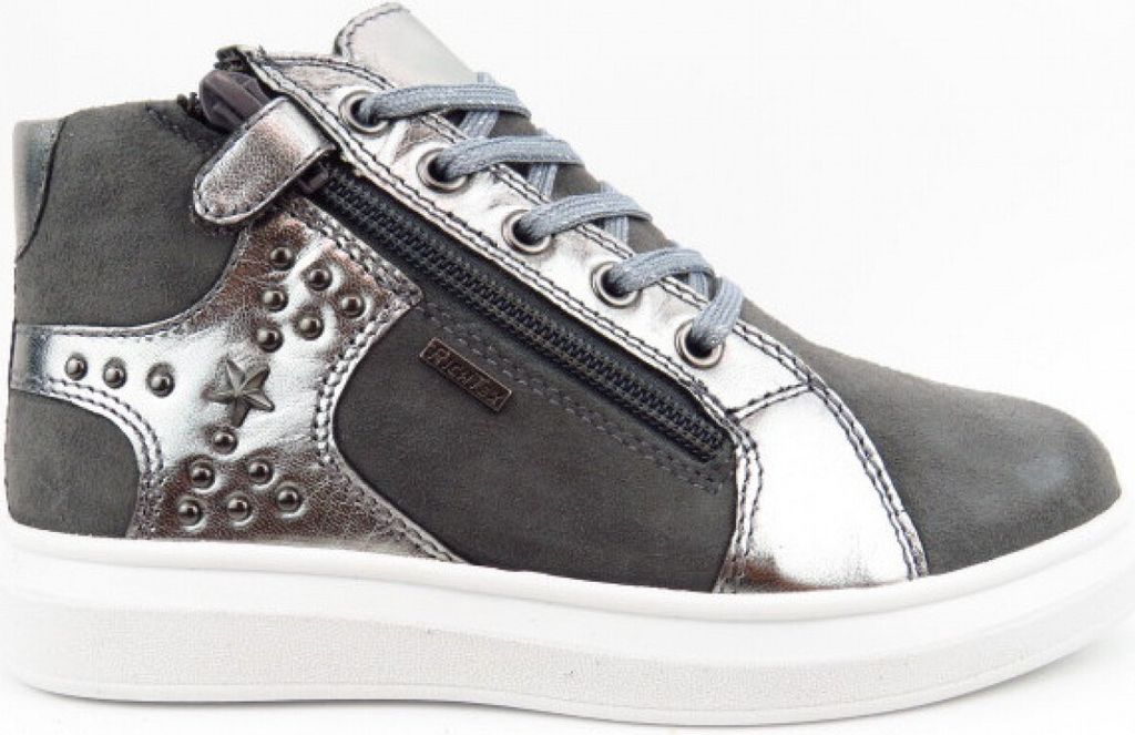 Richter Kinderschuhe Mädchen Schnürstiefel Grau Freizeit,