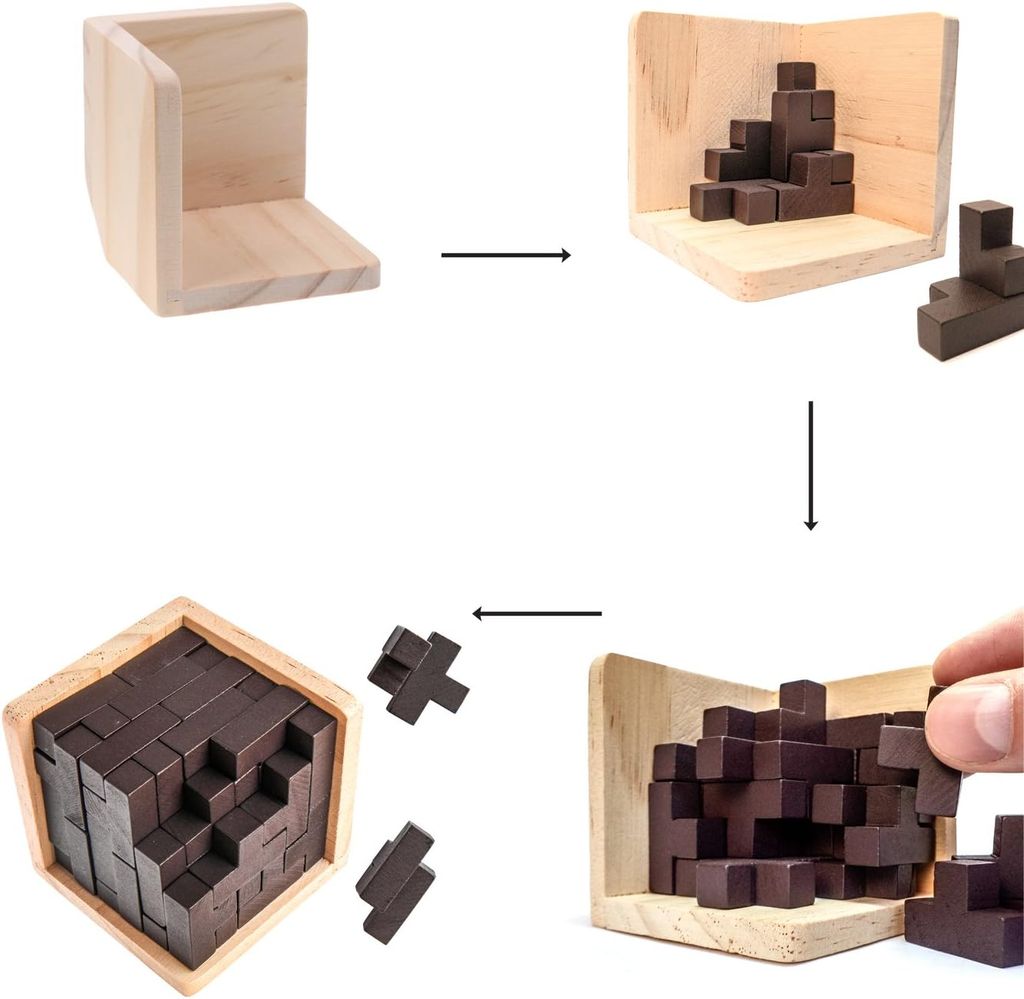 Original 3D Wooden Brain Teaser Puzzle, | Kaufland.de
