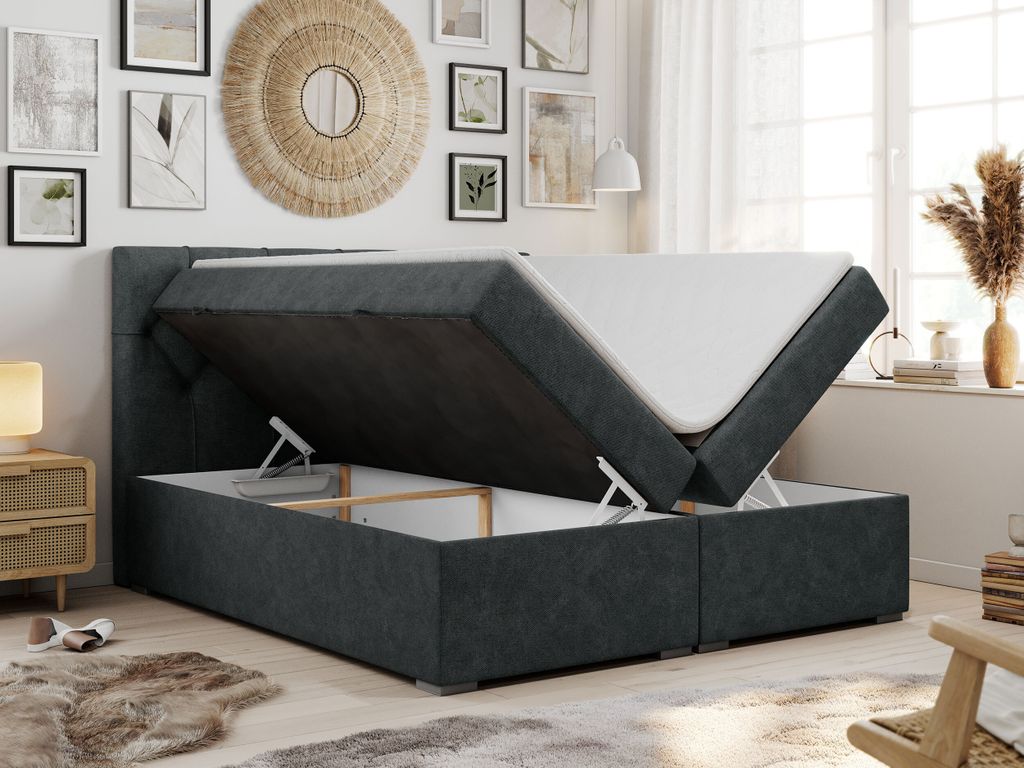 Boxspringbett 200x200 Mit Bettkasten