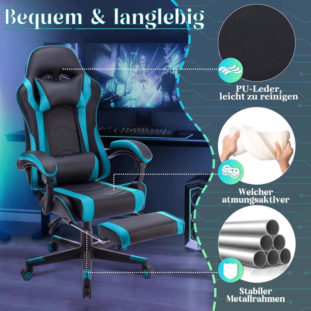 Faszinierend Gaming Stuhl Zum Arbeiten Bild