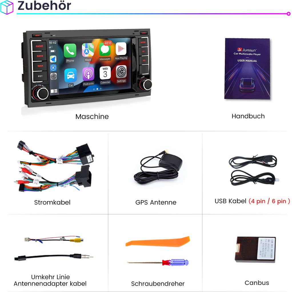 2+32G Carplay Für VW T5 Multivan Touareg | Kaufland.de