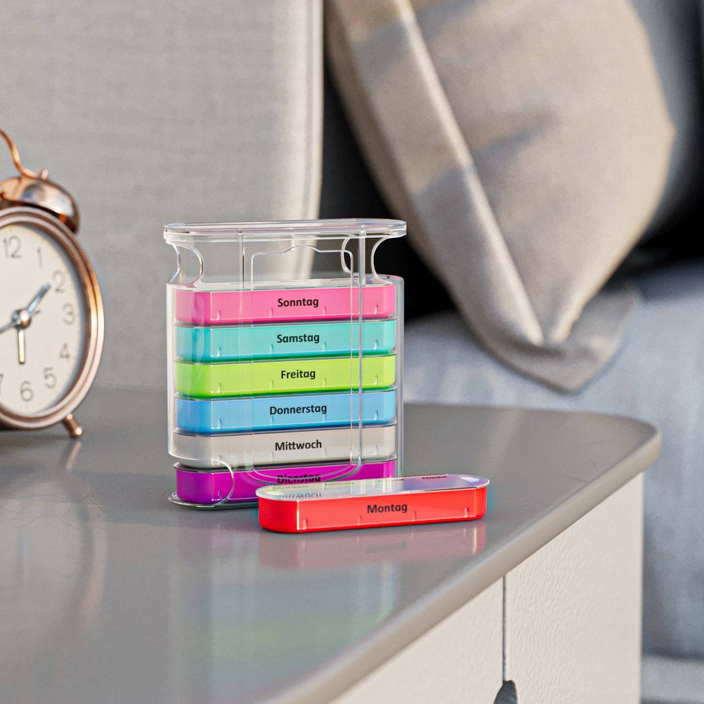 WELLGRO Tablettenbox für 7 Tage - Mit 4 | Kaufland.de