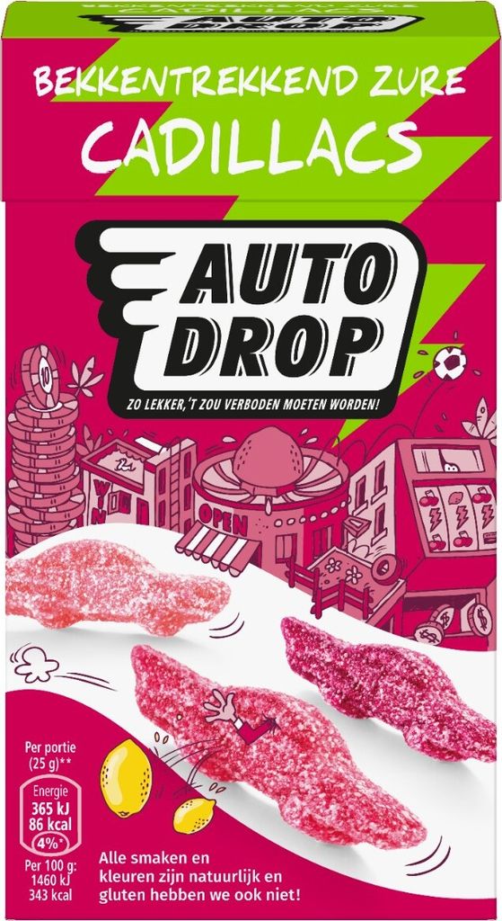 Autodrop Sour Cadillacs 6 x 270 grams Schokoladen