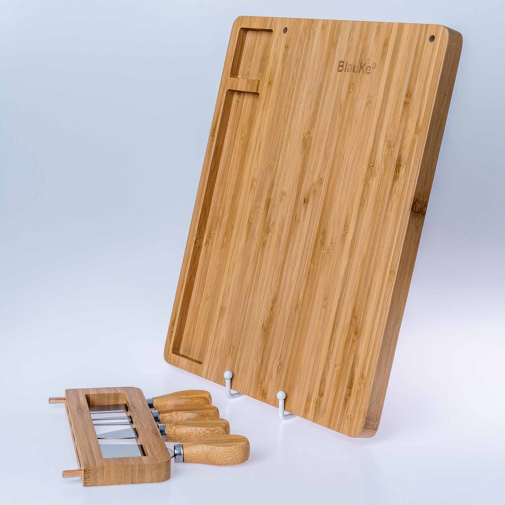 BlauKe® Bambus Käsebrett mit Käsemesser Set | Kaufland.de