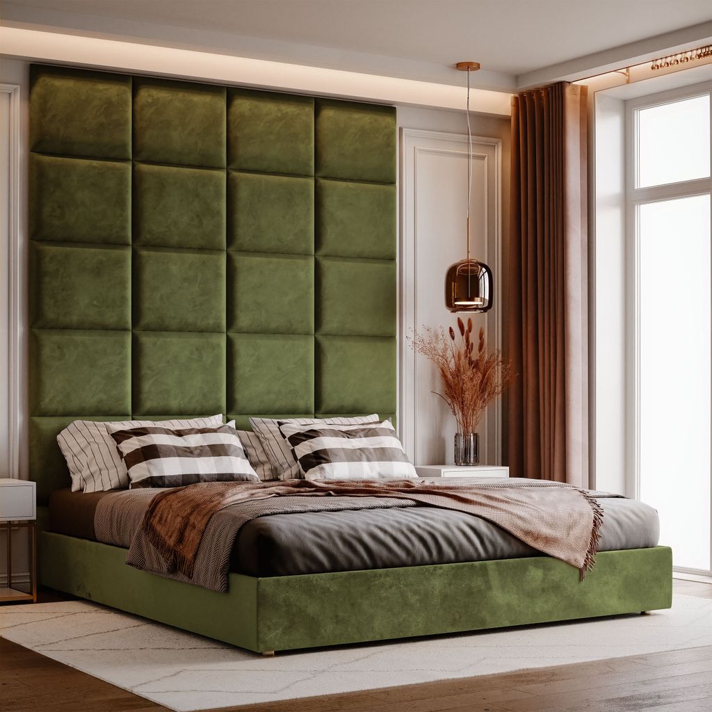 Čalúnený panel Obdĺžnik 50 cm x 40 cm Khaki | Kaufland.sk