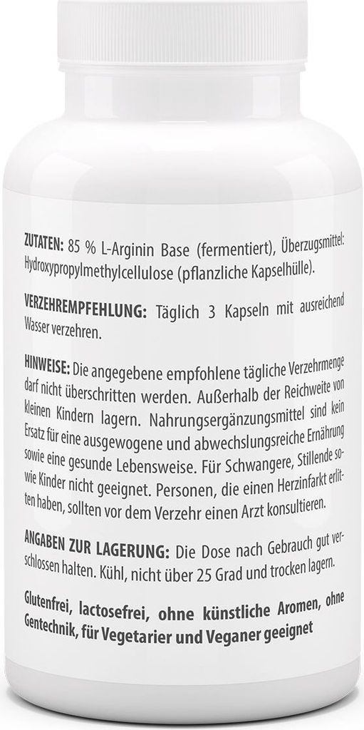 Vitaworld L-Arginin 750 mg | 100 Kapseln | | Kaufland.de