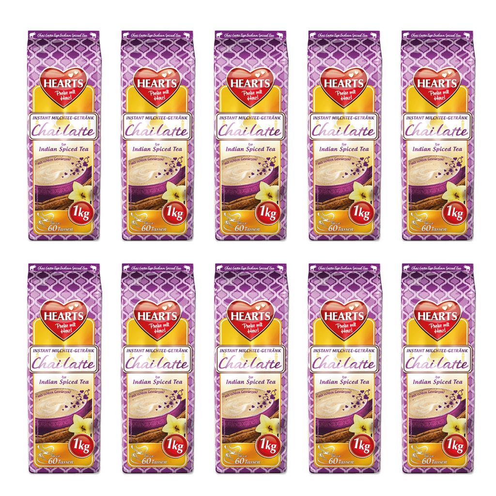 HEARTS Chai Latte Pulver 10 x 1kg Instant | Kaufland.de