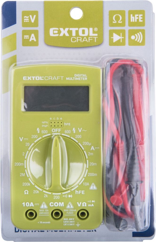 Extol Craft 600011 Multimeter digitální (U, | Kaufland.cz