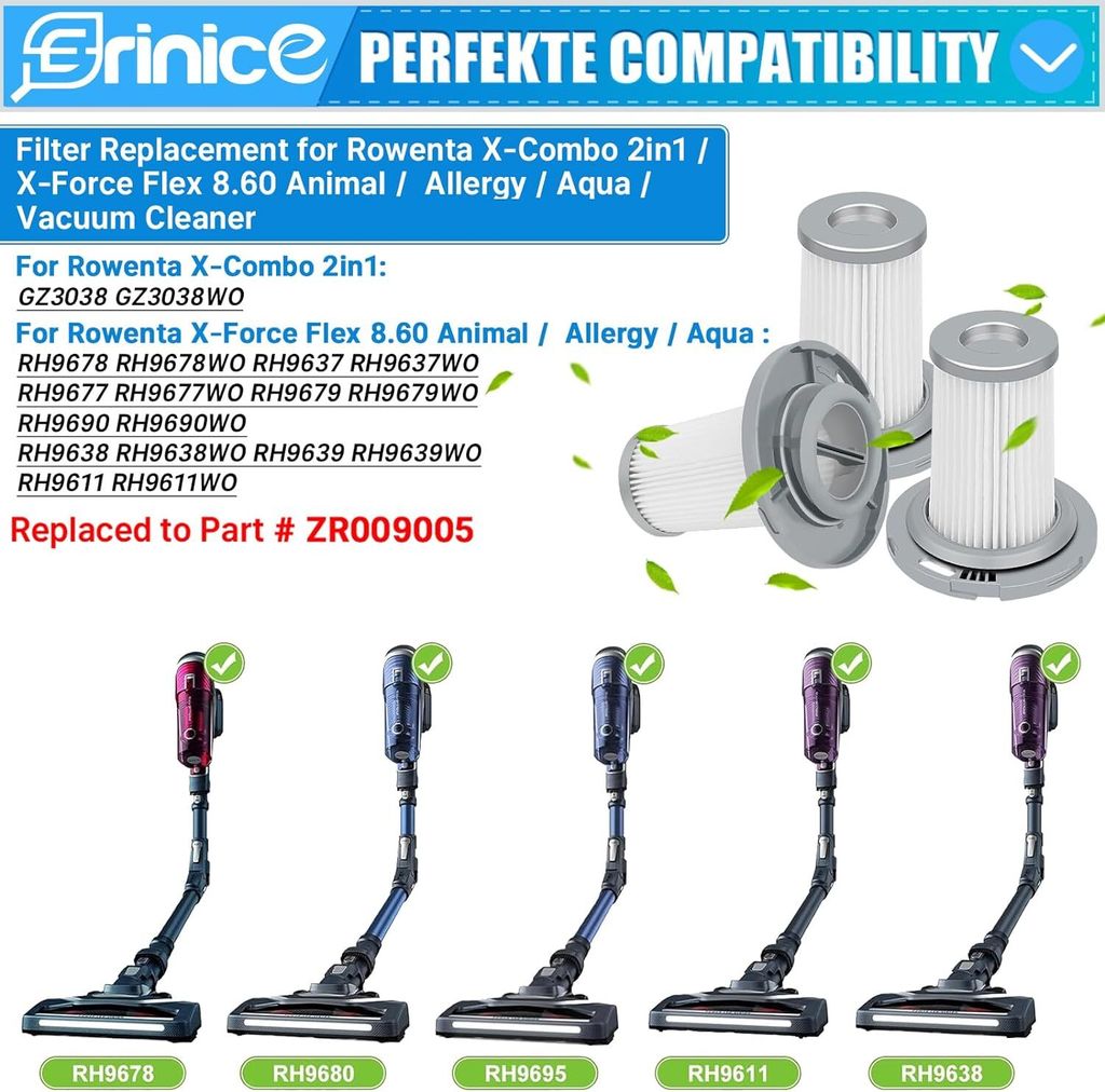3 Stück Filter für Rowenta X-Force Flex 8.60 | Kaufland.de