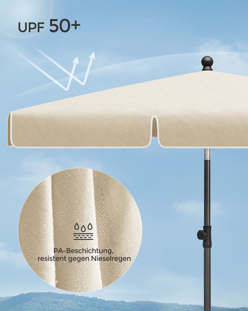 SONGMICS slunečník 230 x 150 cm UPF 50+ | Kaufland.cz