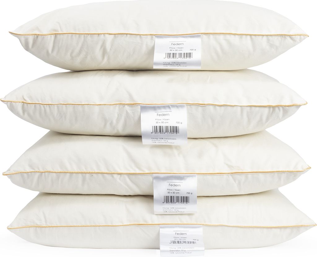 zestaw 4 poduszek z pierza 50x50 cm | | Kaufland.pl