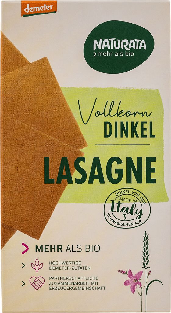 Dinkel - Lasagne Vollkorn 250g Nudeln