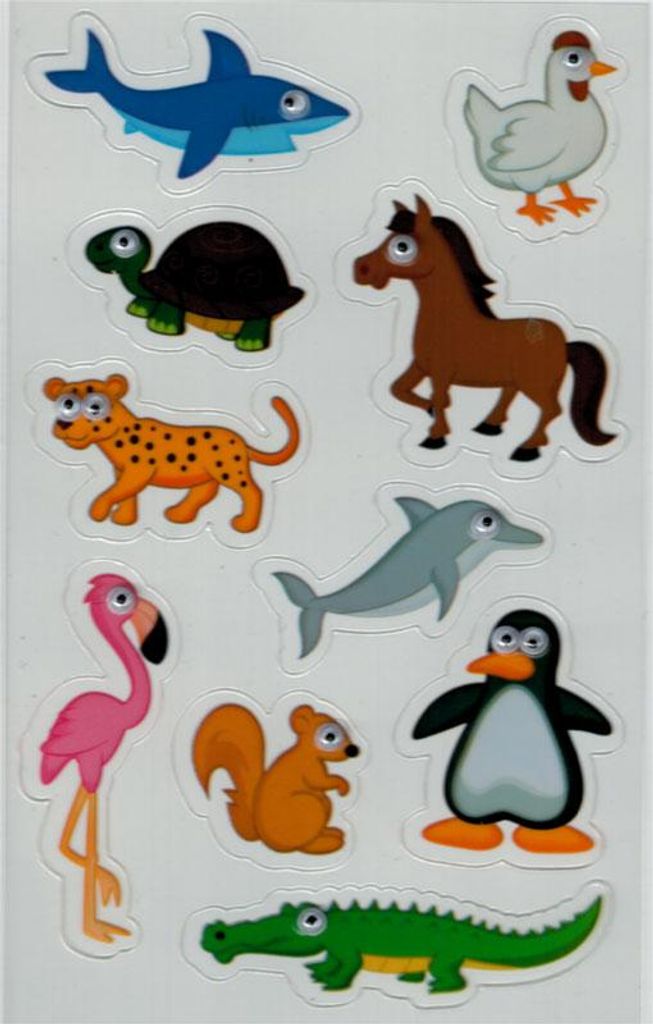 Wackelaugen Sticker Tiere Sticker | Kaufland.de
