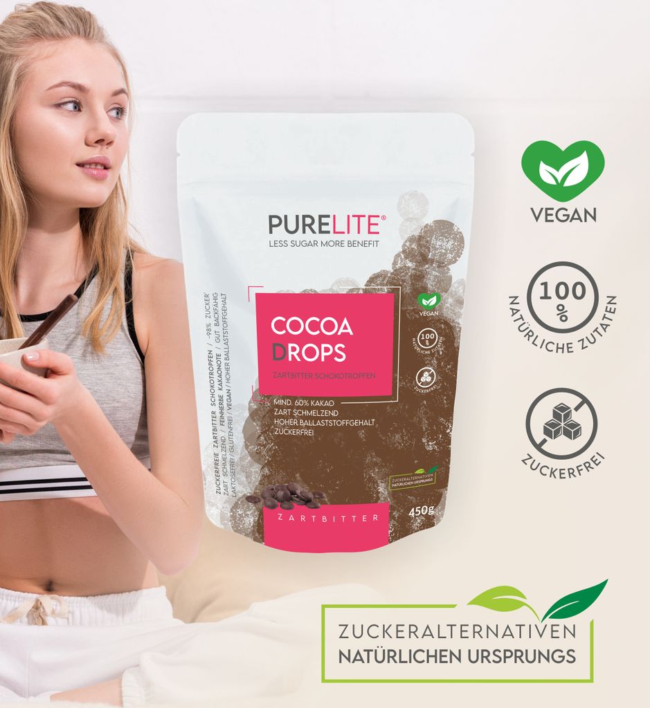 PURELITE Cocoa Drops zartbitter vegan, | Kaufland.de