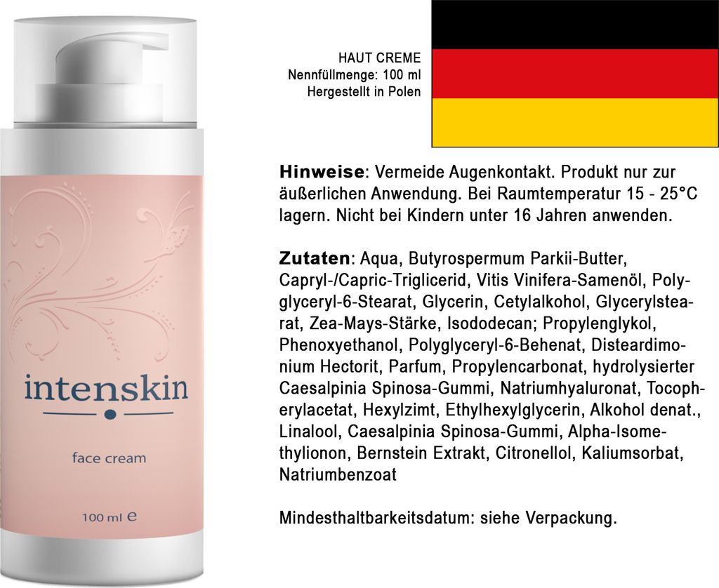 Intenskin Creme - 100 ml Feuchtigkeitscremes | Kaufland.de
