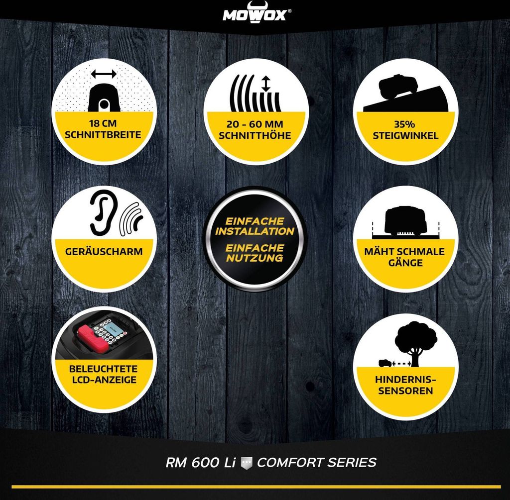 Mowox® RM 600 Li Rasenmäherroboter mit | Kaufland.de
