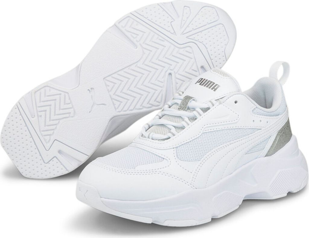 Puma Cassia Distressed Sneakers Damen weiß silber Gr 41
