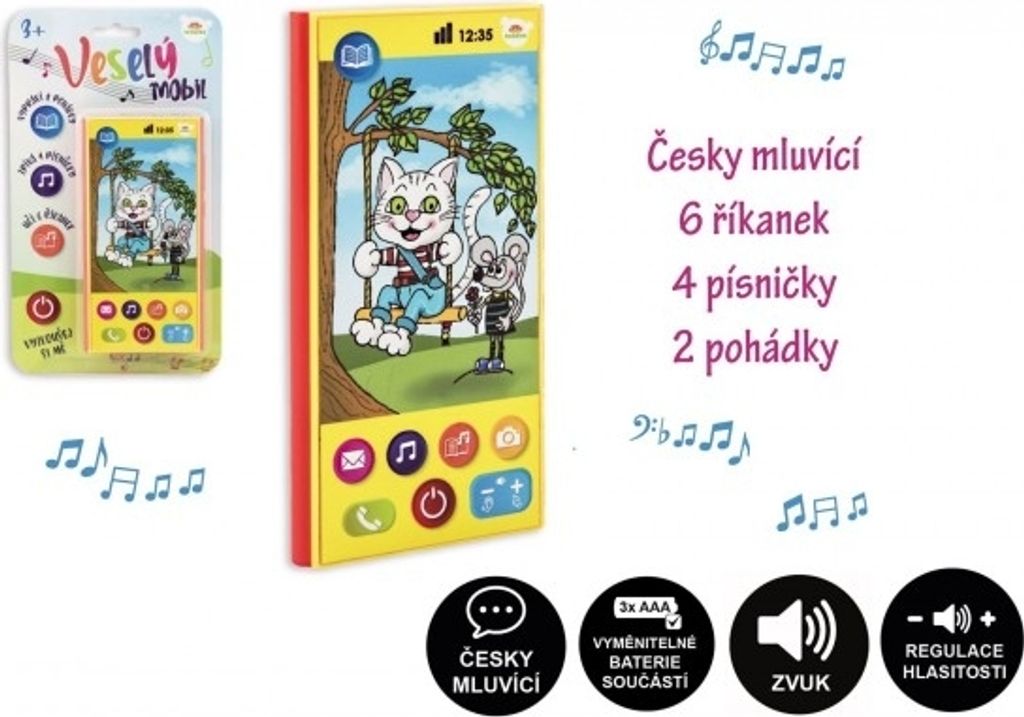 Veselý Mobil Telefon plast česky mluvící | Kaufland.cz