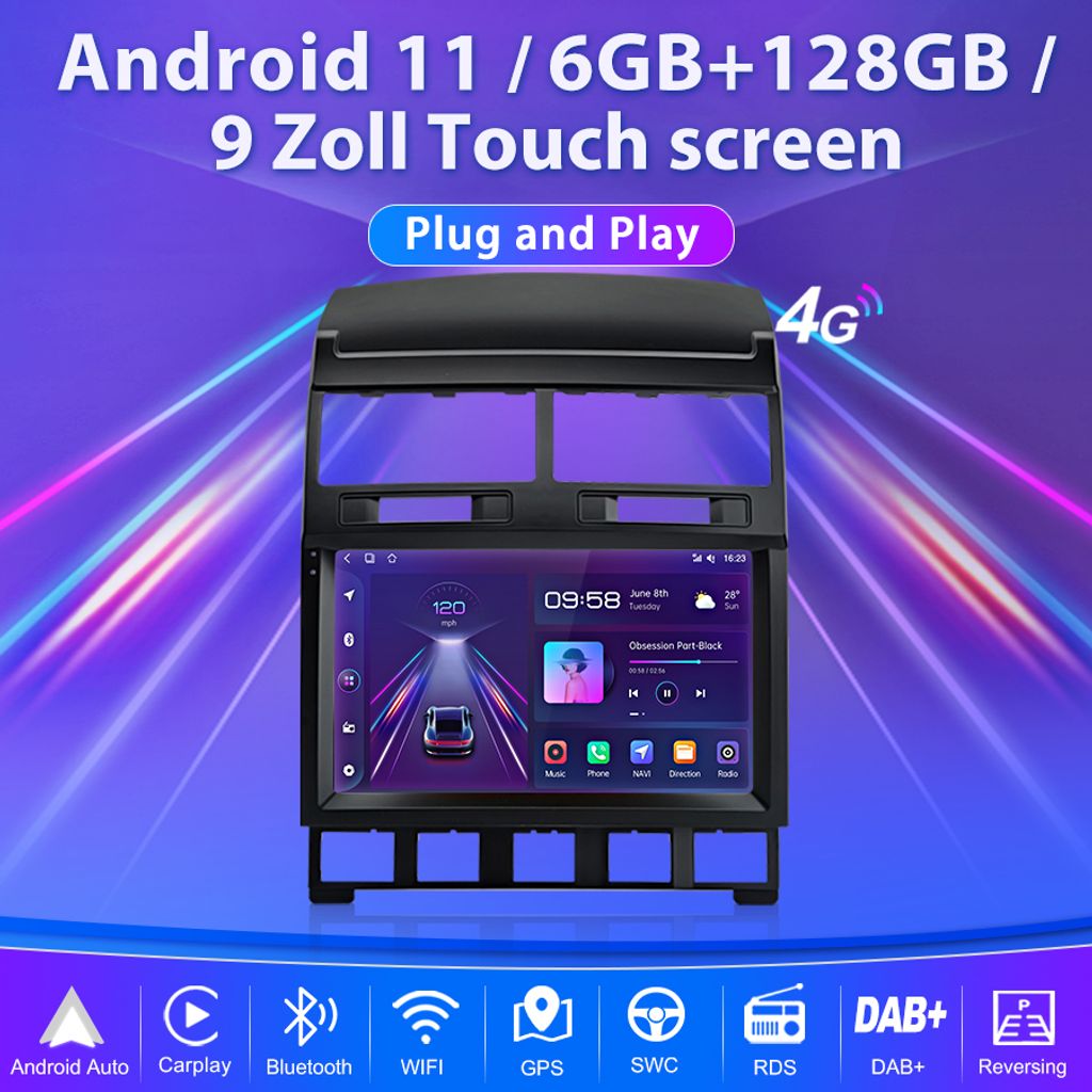 6+128G Für VW Touareg 7L 2002-2010 SWC | Kaufland.cz