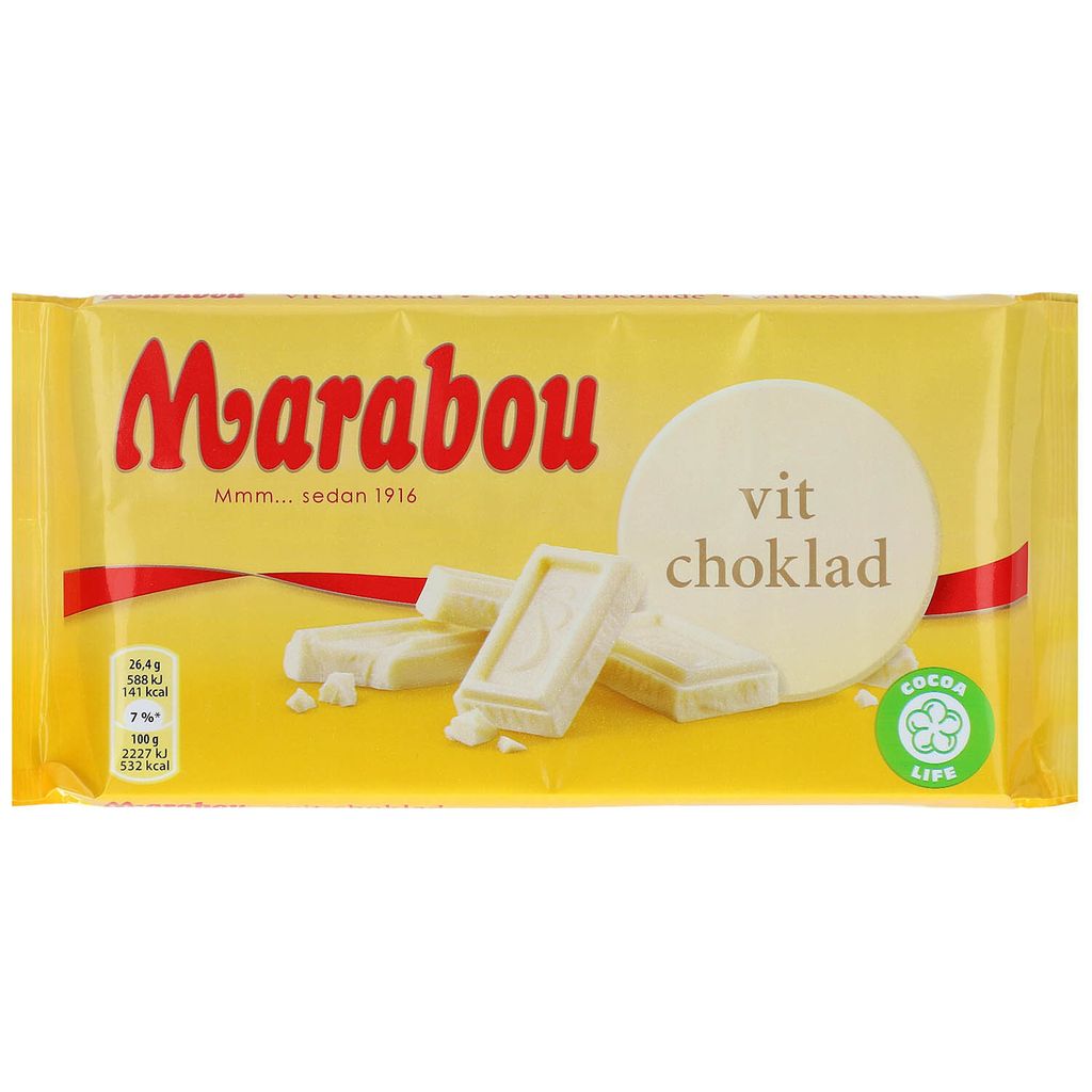 Marabou Vit Choklat 180g - Weisse Schokolade | Kaufland.de