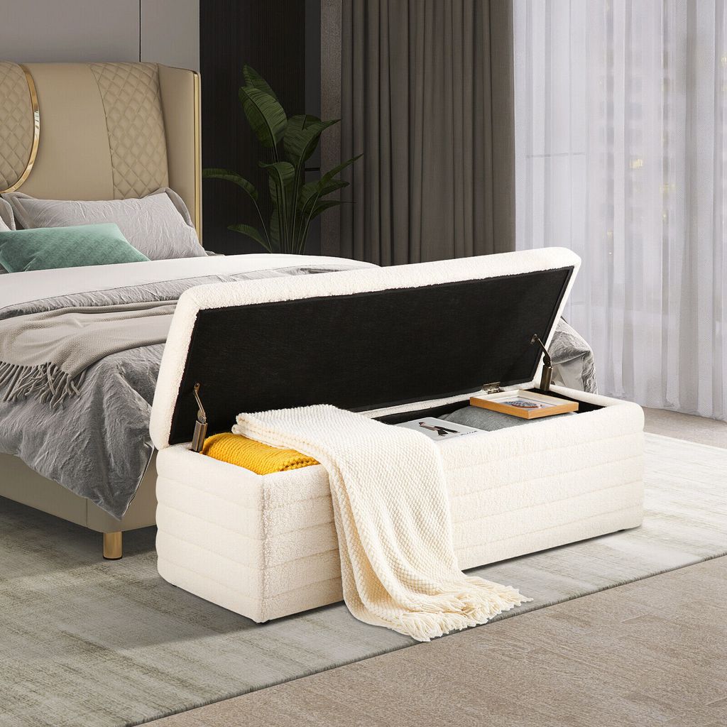 Teddystoff Sitzhocker mit Stauraum Sitzbank | Kaufland.de