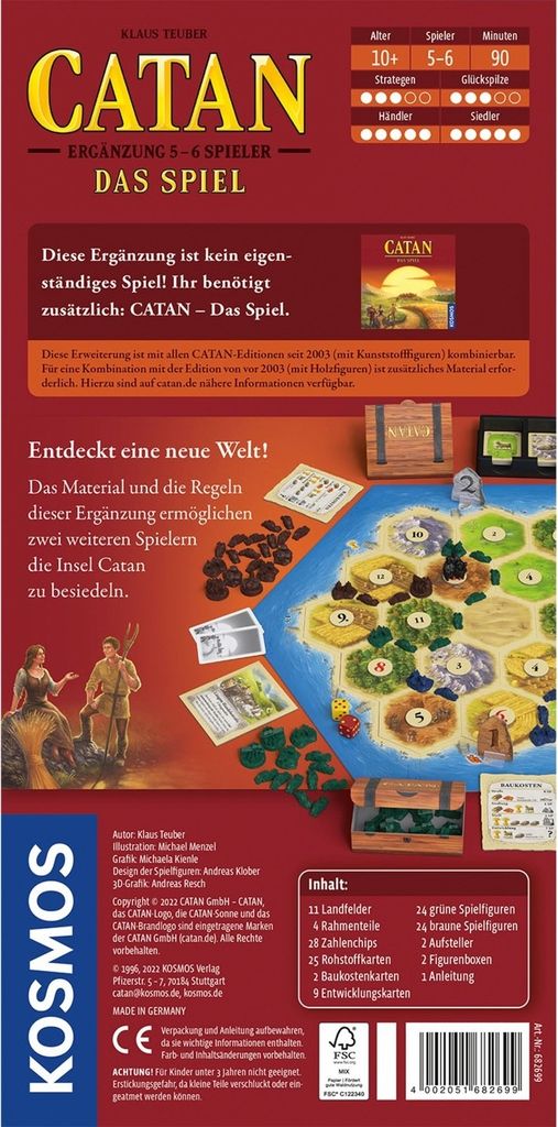 CATAN - Doplněk pro 5-6 hráčů - Hra | Kaufland.cz