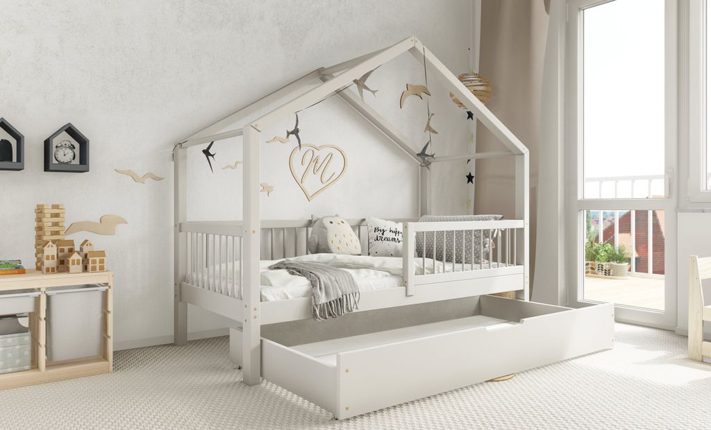 MUSA BIS Holzbett Hausbett Kinderbett 90x180 | Kaufland.de