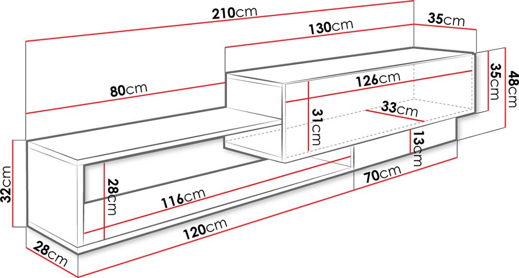 MIRJAN24 TV-Lowboard Soniro, Grifflose | Kaufland.de